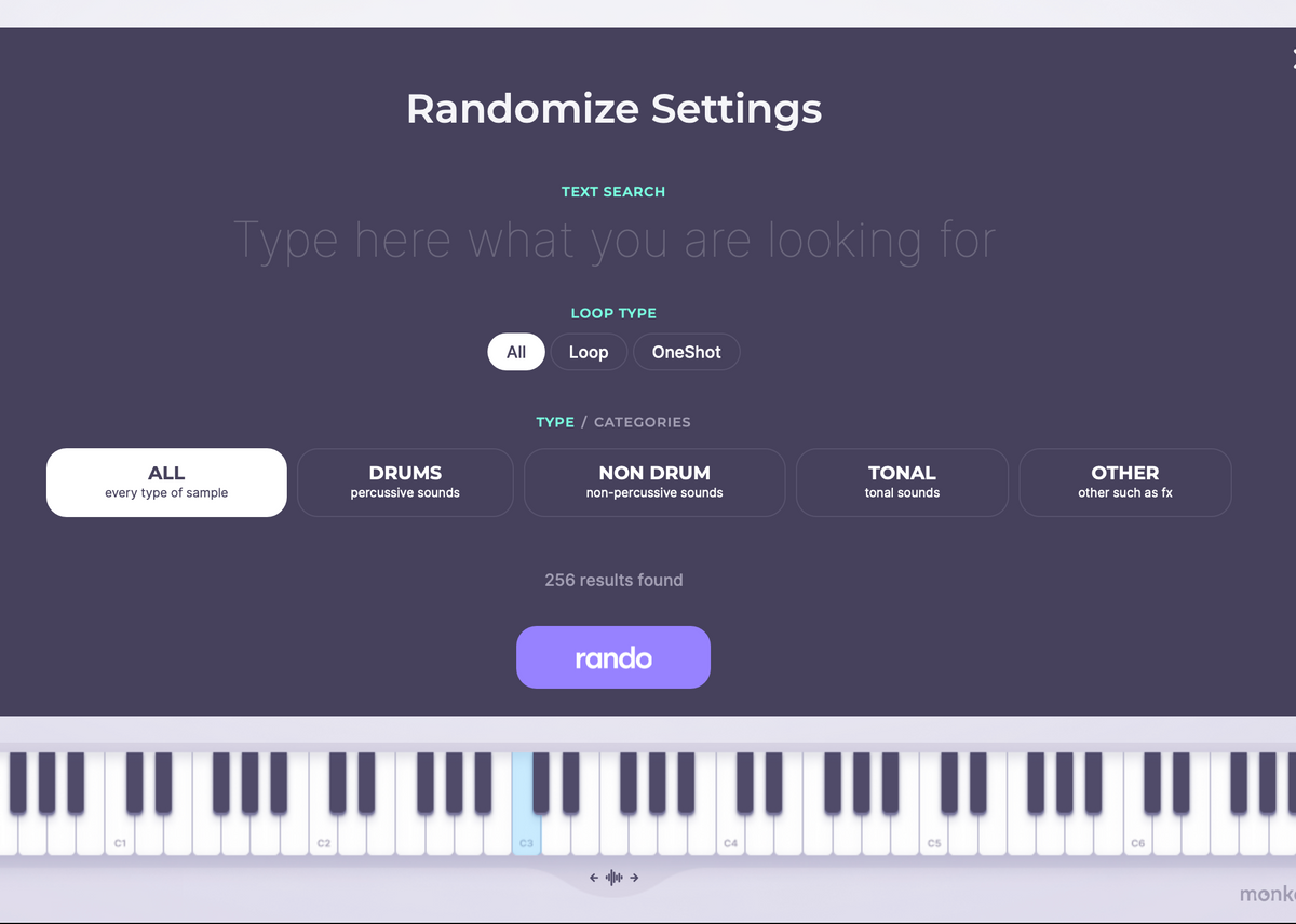 Rando - The Randomizing Sampler – Monkey©